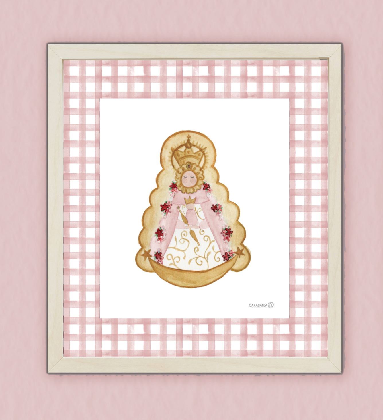 Lámina Virgen del Rocio – Rosa – Anacleta Kids